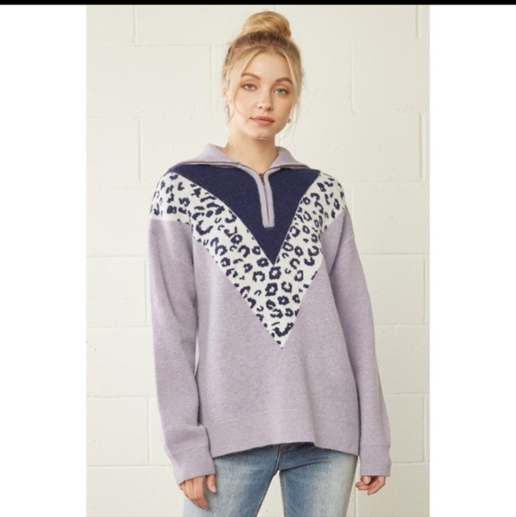 Sweaters | Nwt Leopard Print Knit Sweater | Poshmark